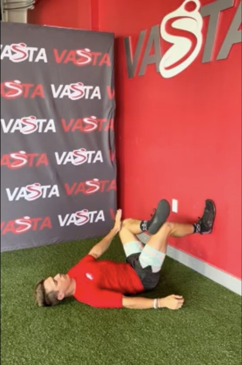Flexibility - Glutes - Supine Figure 4 - Wall - Vasta Performance ...